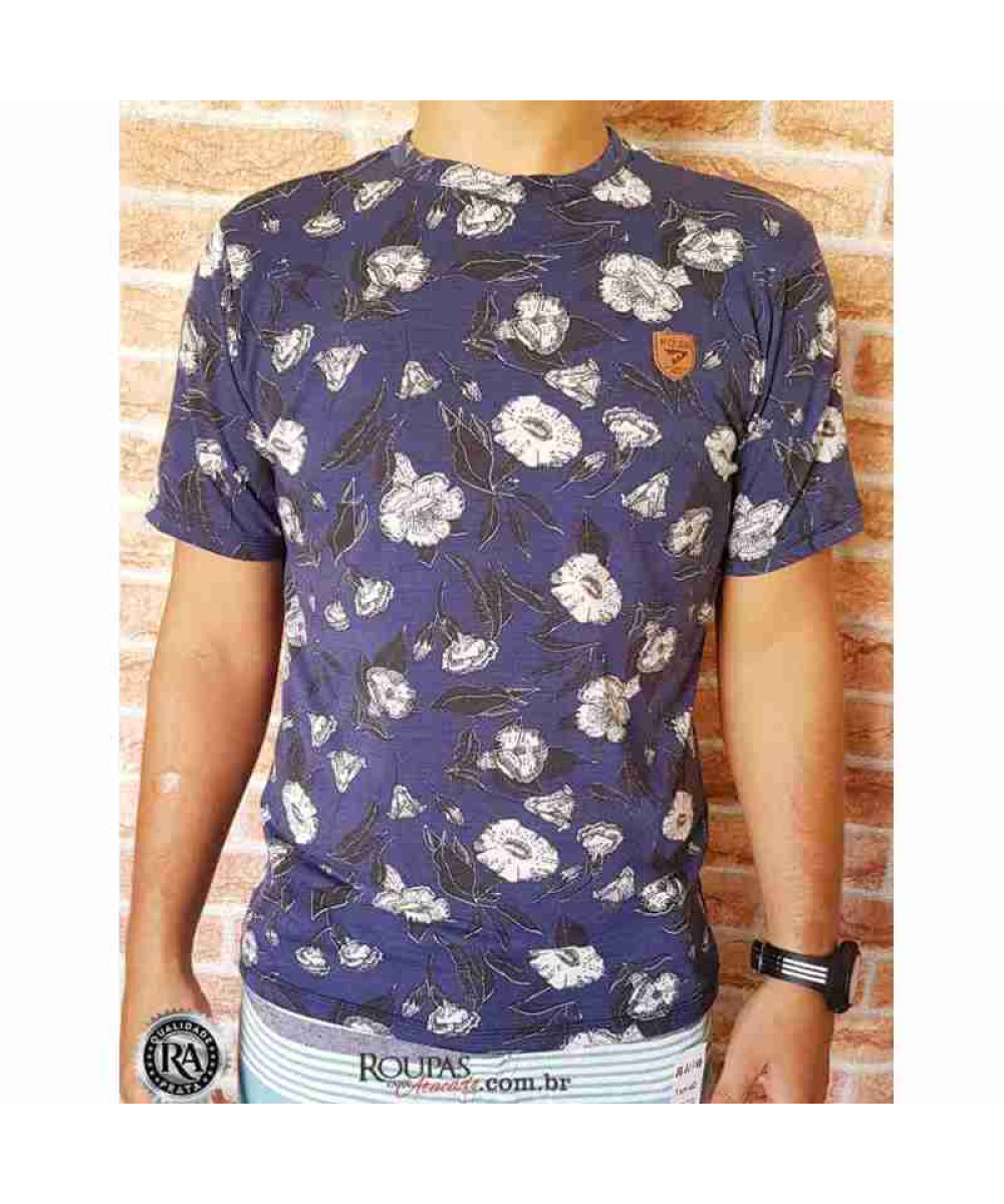 Camisa Masculina Estampada Floral atacado